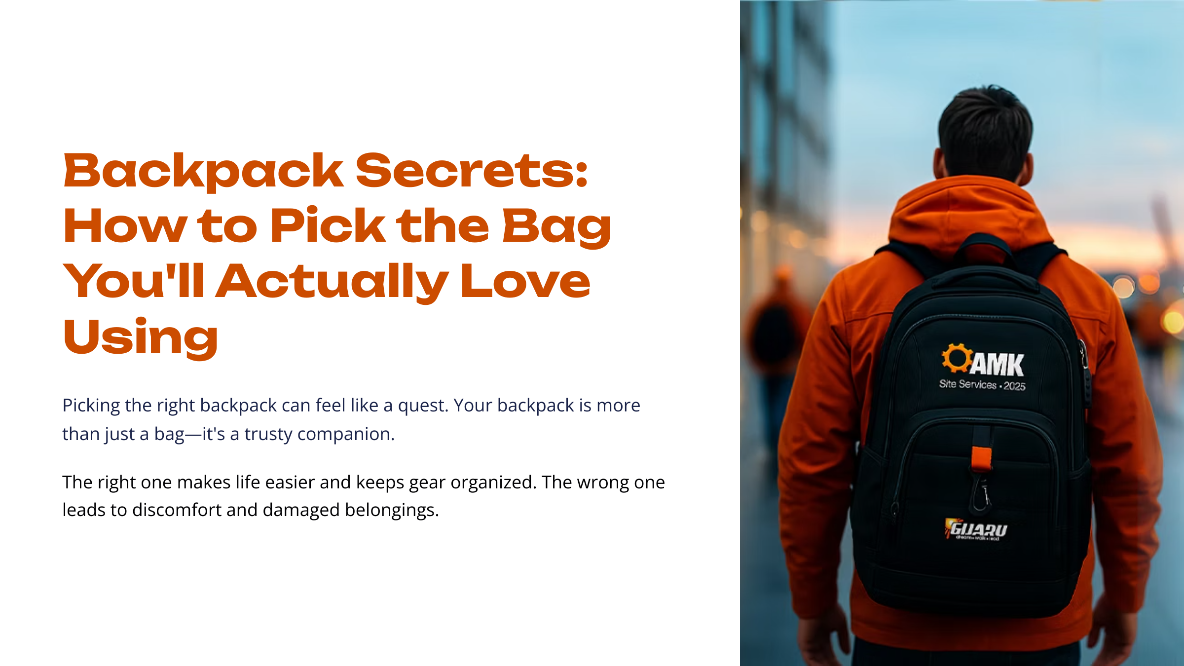Backpack Secrets: How to Pick the One Bag You’ll Actually Love Using – Gijaru Workgear